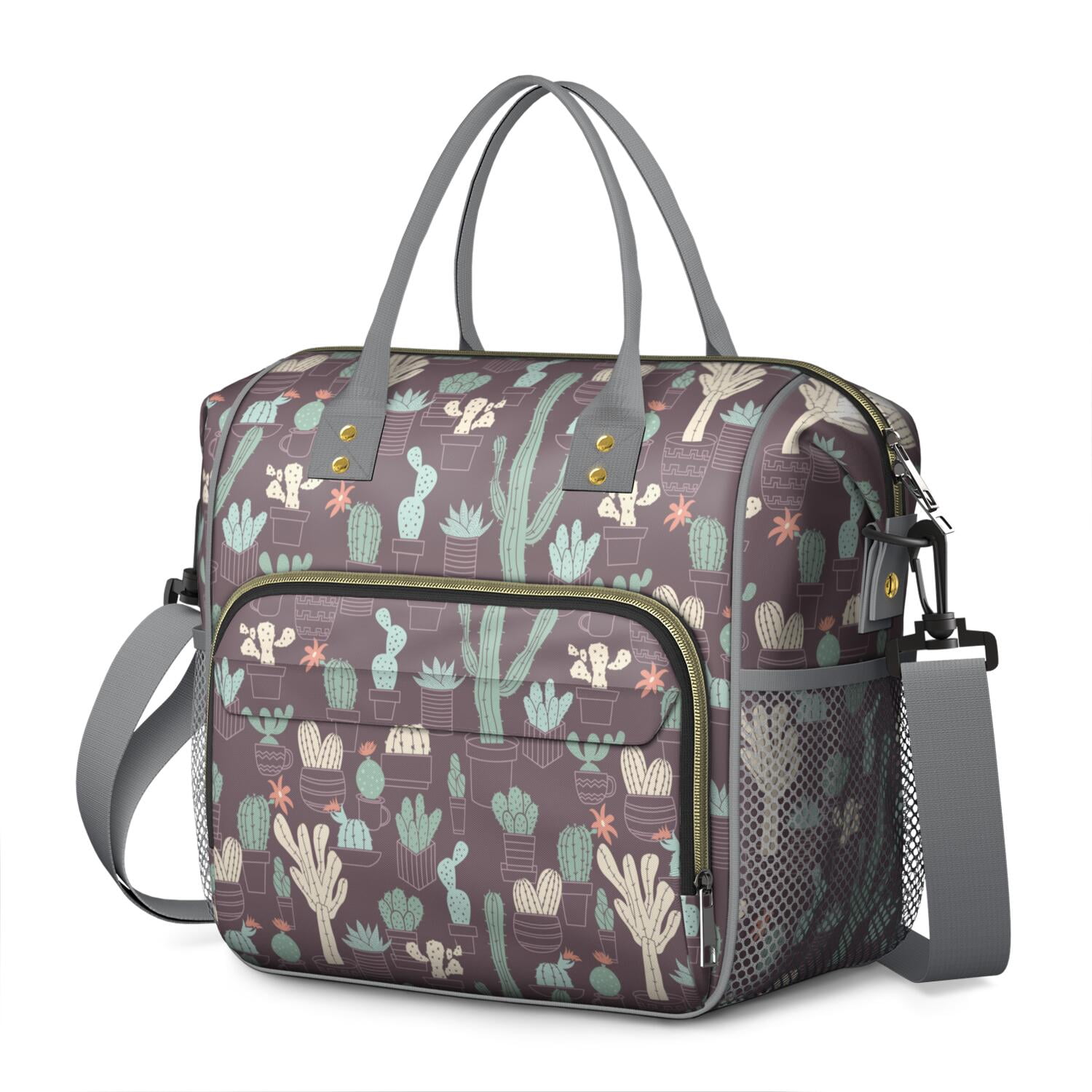 Aesthetic Succulent Insulated Lunch Box – Leakproof Dual Compartment ...
