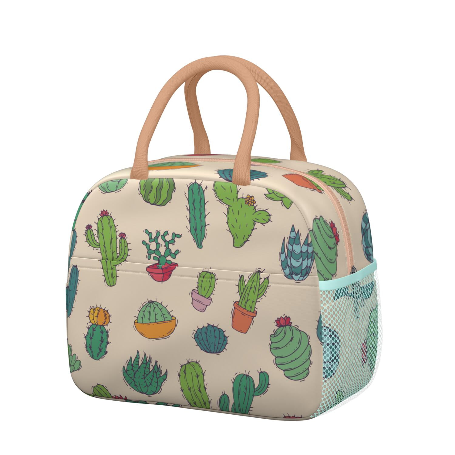 Aesthetic Succulent Lunch Bag - Waterproof & Lightweight, Reinforced ...