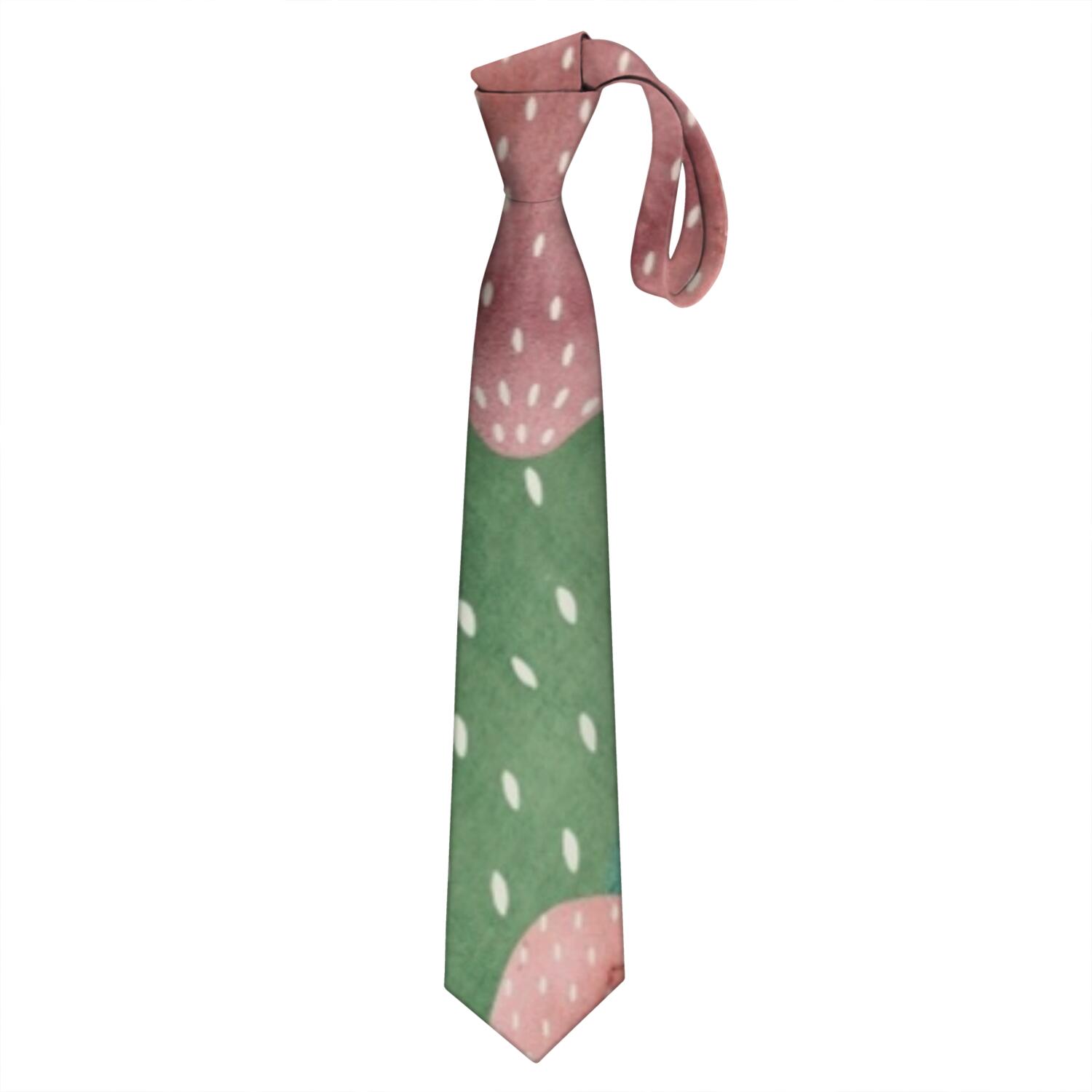Aesthetic Succulent Necktie for Men - Desert-Themed Wedding & Prom Tie ...