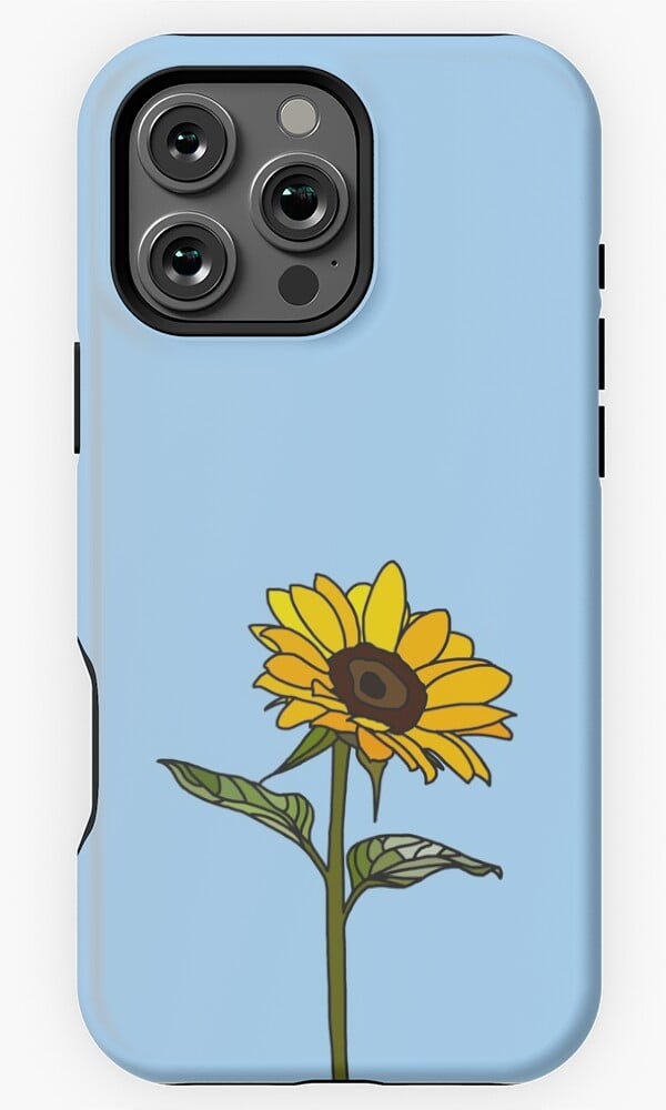 Aesthetic Sunflower Light Blue Phone Case Compatible with iPhone 11 to ...