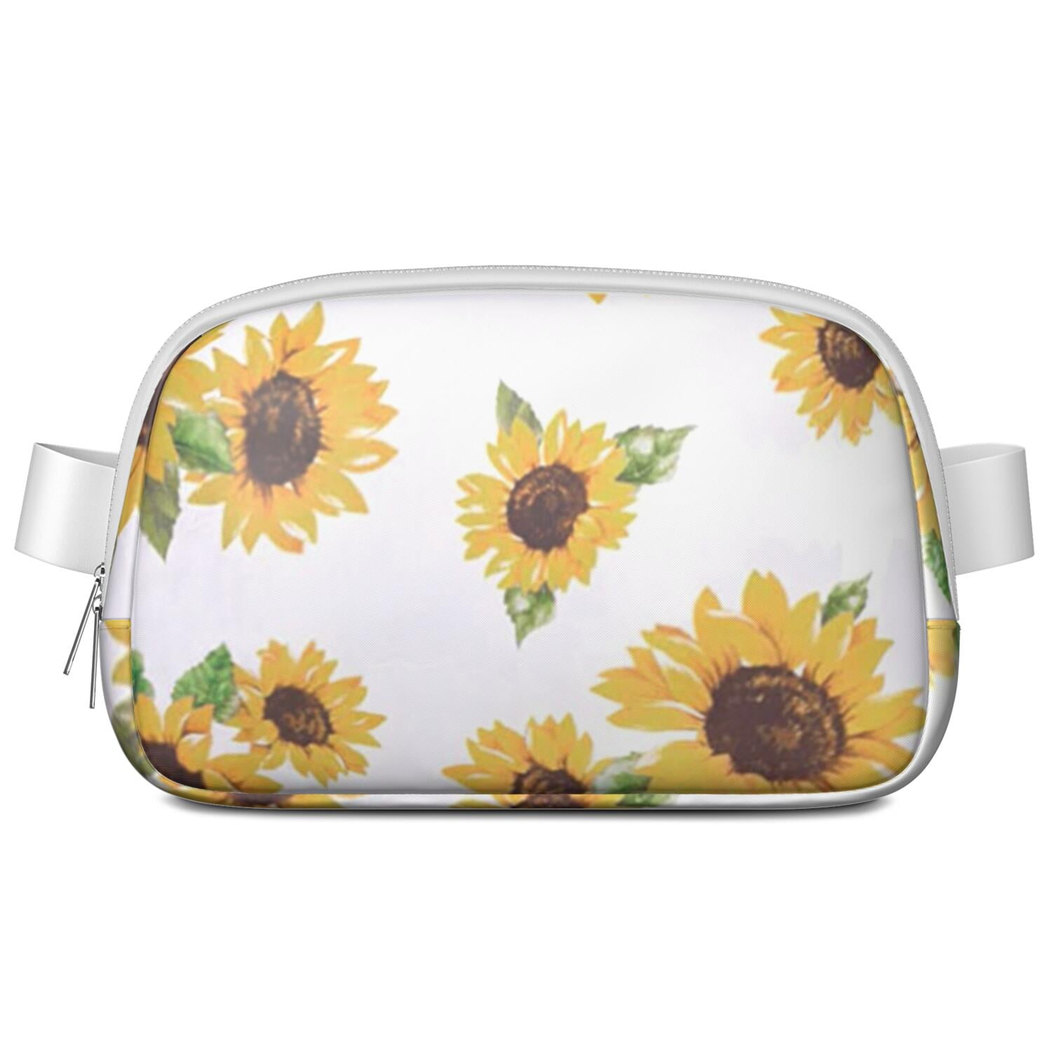 Aesthetic Sunflower Print Fanny Pack - Waterproof Waist Bag with ...