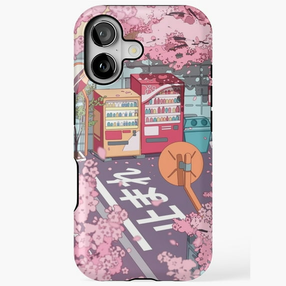 Aesthetic Tokyo Street Sakura Tree Compatible Phone Case for iPhone 11 ...