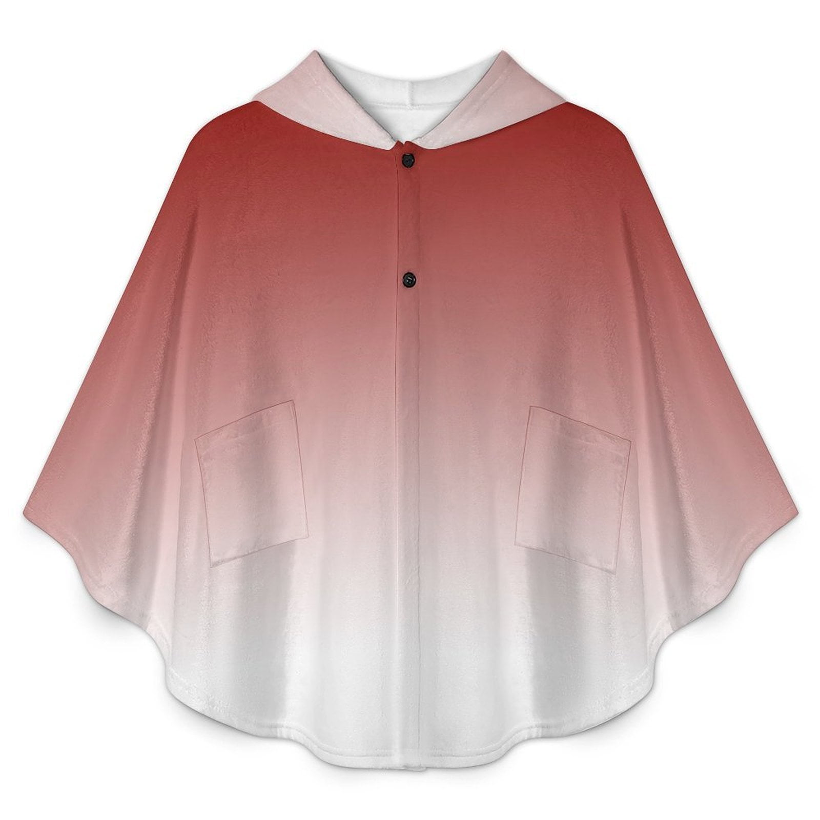 Aesthetic Tomato Red And White Gradient Blanket Oversized Wearable ...