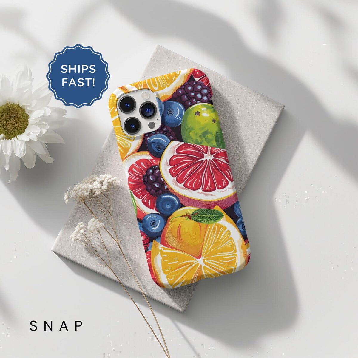 Aesthetic Tropical Fruit Collage MagSafe Phone Case, a Perfect Gift ...