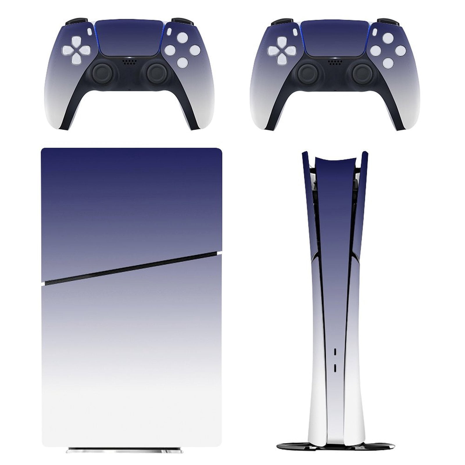 Aesthetic Ultramarine Blue And White Gradient PS5/PS5 Slim Digital Disc ...