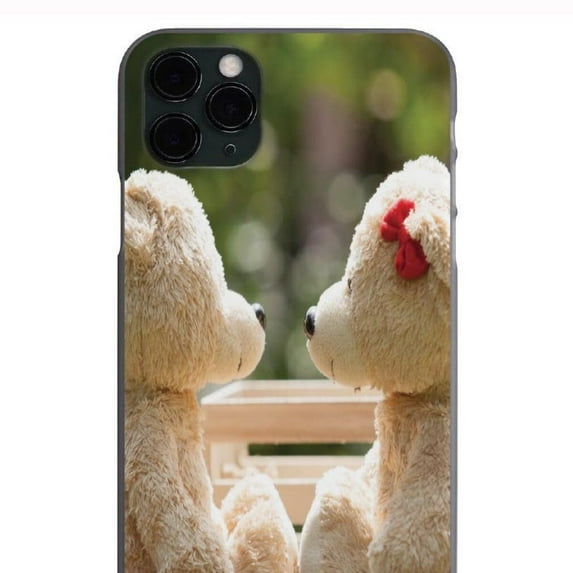 Aesthetic Valentine Teddy Bear Love Case for 17 16 15 14 13 12 11 Pro ...