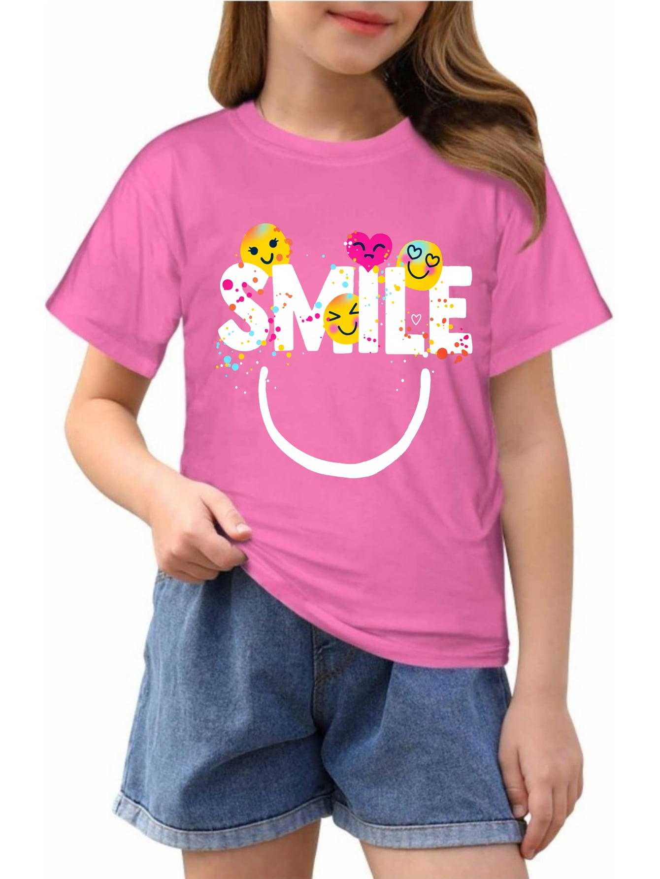 Aesthetic Watercolor Butterfly Girls Shirts Short Sleeve Super Soft ...