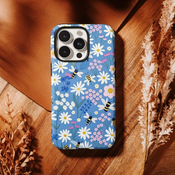 Aesthetic Watercolor Wild Flowers Design Compatible with iPhone 11 12 ...