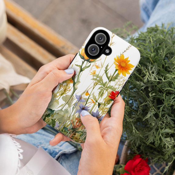 Aesthetic Wildflowers Cottagecore Meadow Phone Case with iPhone 17 to ...