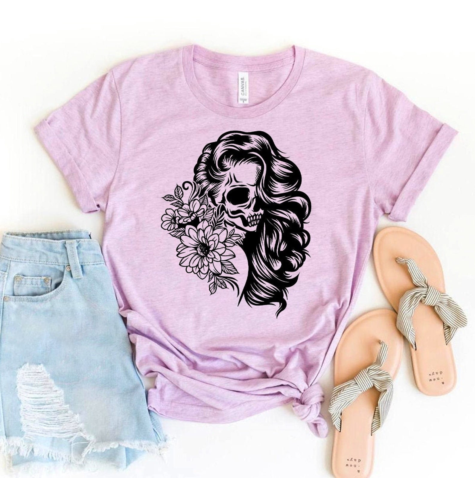 Aesthetic Wolf T-shirt The Noble Animal Of Moon Shirt Cool Tee Floral ...