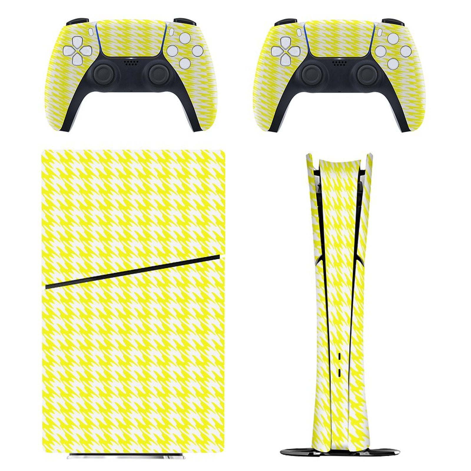 Aesthetic Yellow And White Ripple PS5/PS5 Slim Digital Disc Skin ...