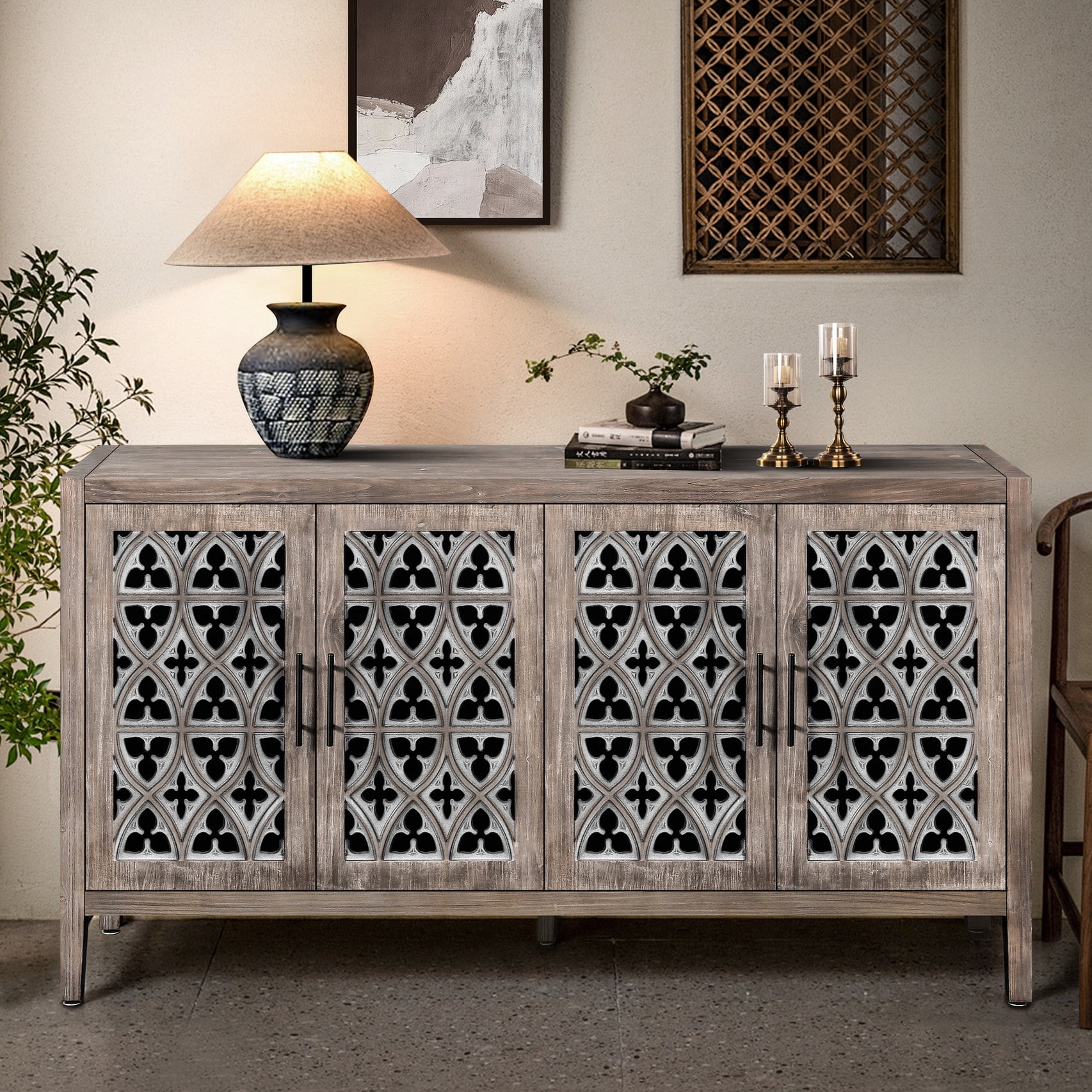 Aesthetic and Ventilated - American Country Style Cabinet for Living ...