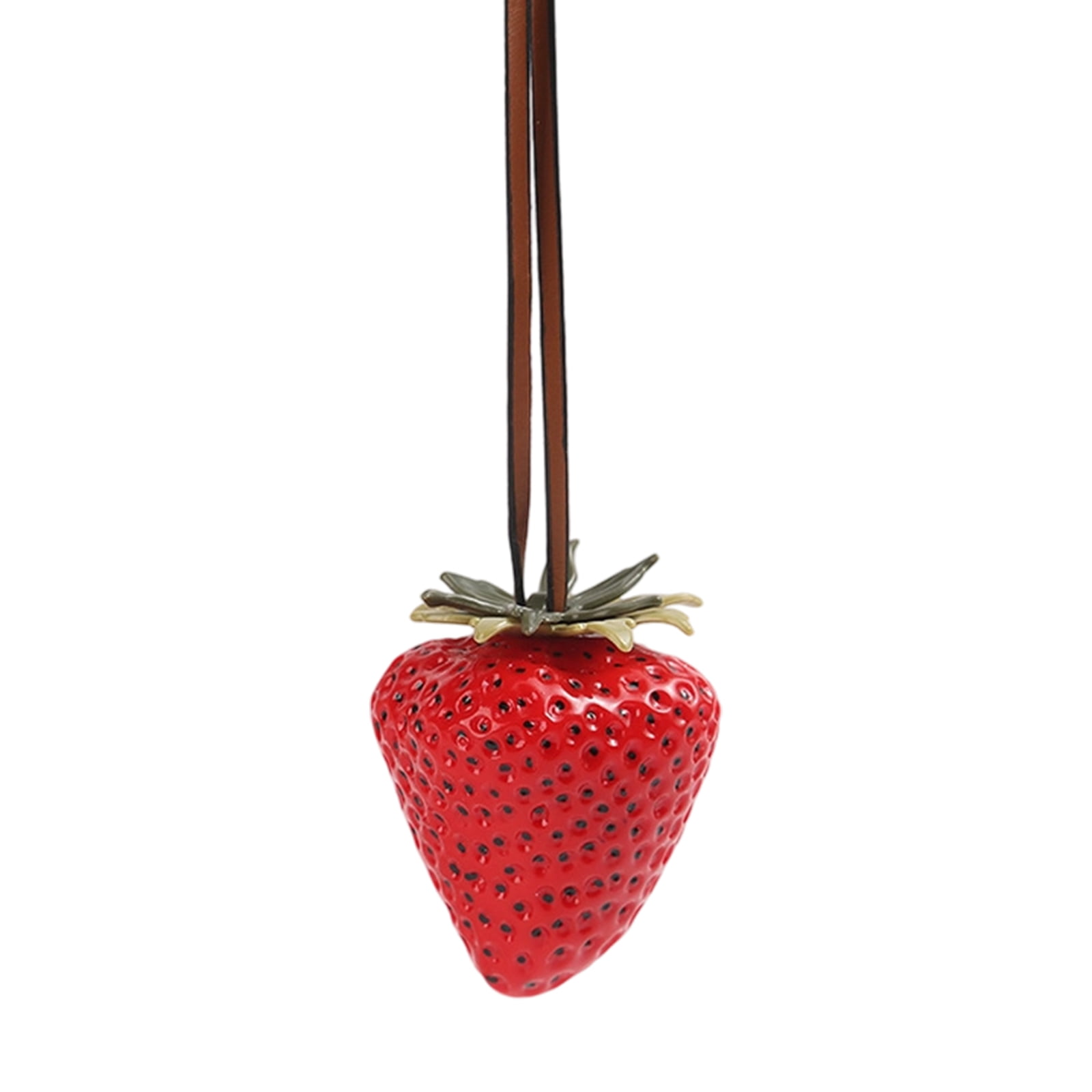 Aesthetic keychains Bag Pendant Charm Resin Strawberry Keychains Charm ...