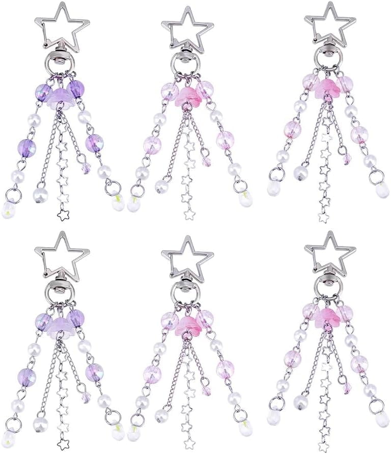 Aesthetic keychains Cute Keychain Charms Stylish Jellyfish Pendant Car ...