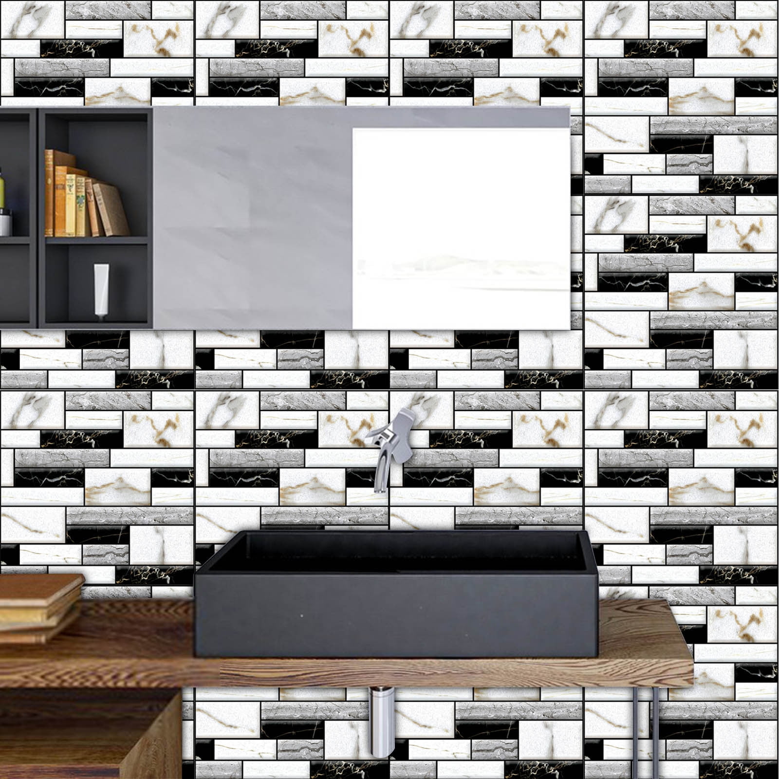 Aestivo Simulation Wall Stickers, Self-adhesive Kitchen Decor, Modern ...