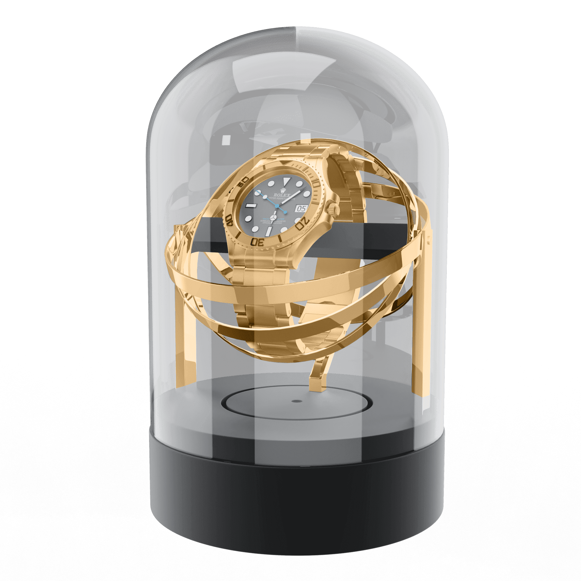 Aestoria Automatic Watch Winder, Gyroscope Watch Stand, Gold - Walmart.com