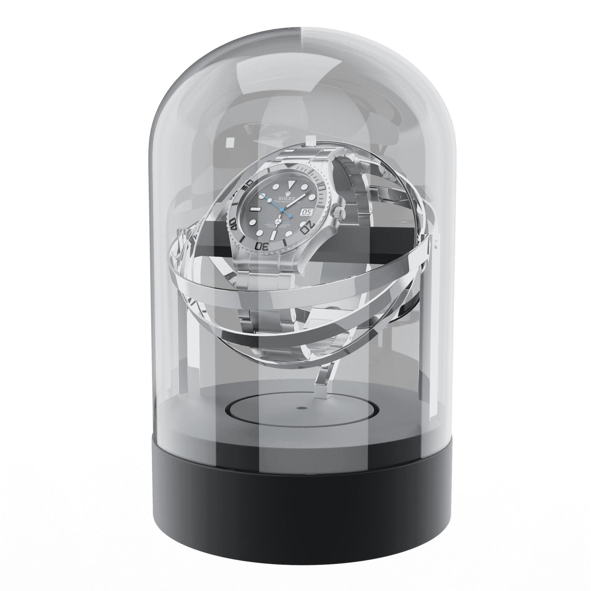 Aestoria Automatic Watch Winder, Gyroscope Watch Stand, Silver ...