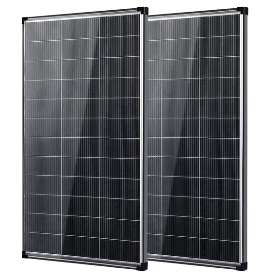 AeternaSol 2-Pack 200W Bifacial Solar Panel, N-Type 18BB A+ Grade 12V ...