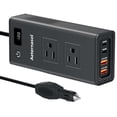 AeternaSol 200W Car Power Inverter DC 12V to 110V AC, Compact Cigarette ...