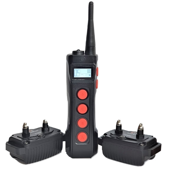 Aetertek AT-919C 1000M Remote 2- Dog Training Shock Collar Auto Anti ...