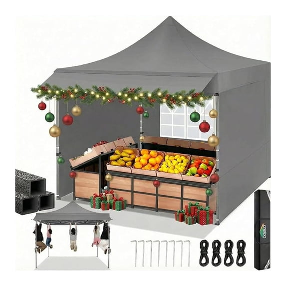 AetherLove 10x10 Pop Up Canopy Tent Heavy Duty with Sidewalls, Outdoor ...