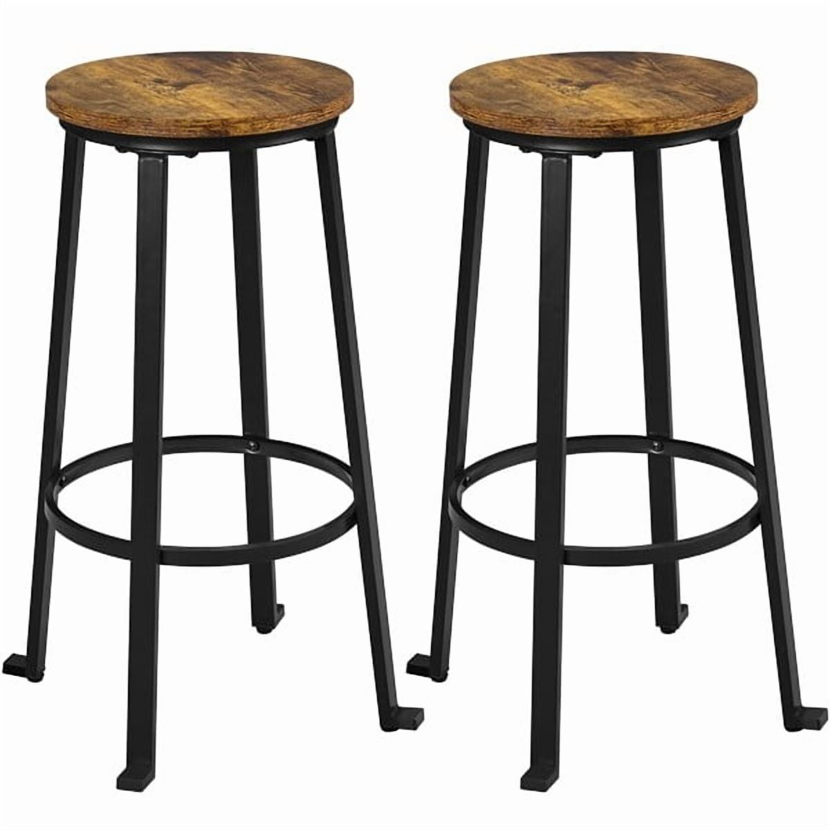 AetherLove 29.5 inch Bar Stools Set of 2 Industrial Tall Height Bar ...
