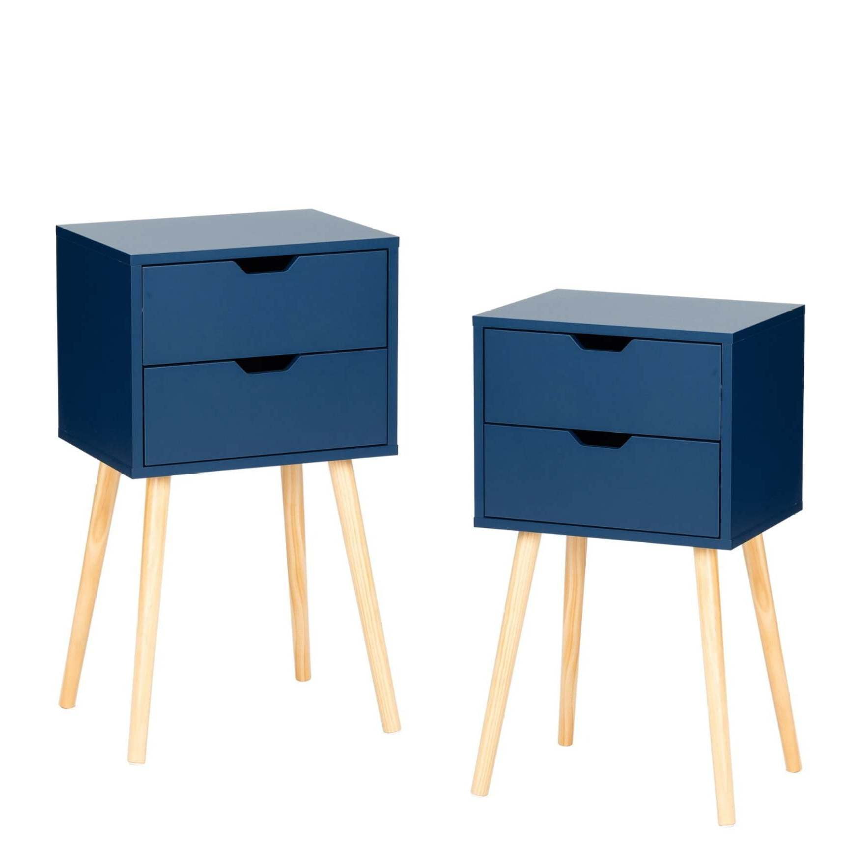 AetherLove Nightstands Set of 2, Night Stand with Drawers, Bedside ...