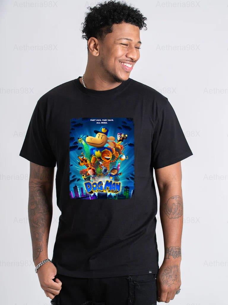 Aetheria98X Dog Man Adventure T-Shirt Animated Movie-Inspired Cartoon ...