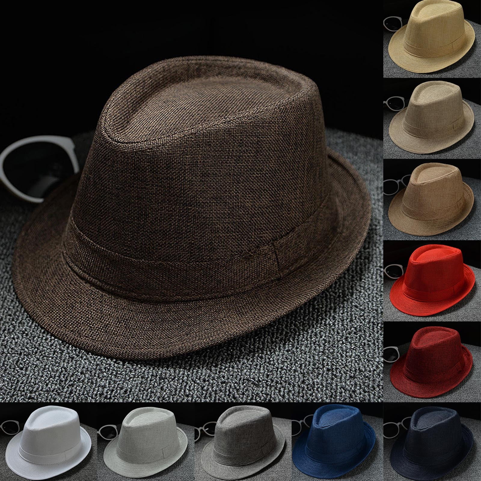 Aetherz Classic Jazz Fedora – 6 Cm Brim, Grosgrain Band, Packable Crown ...