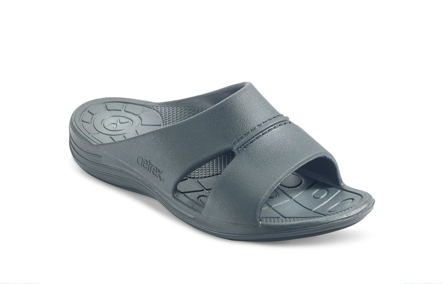 Aetrex Men's Bali Orthotic Slip On Slides for Men Non-Slip Slide ...