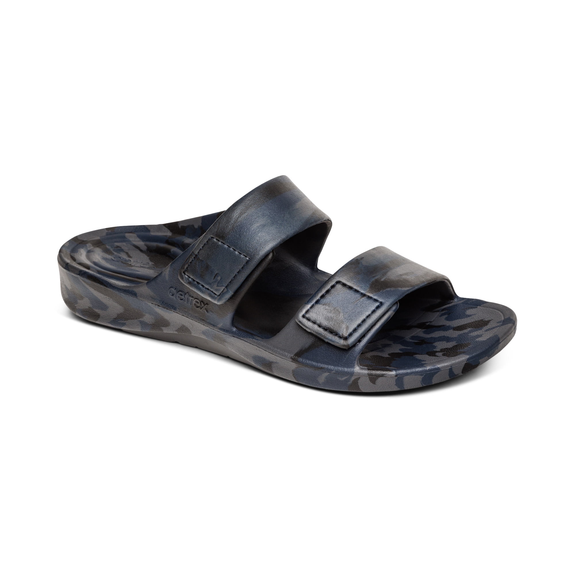 Aetrex Men's Milos Adjustable Orthopedic Slides for Men Slip On Slide ...