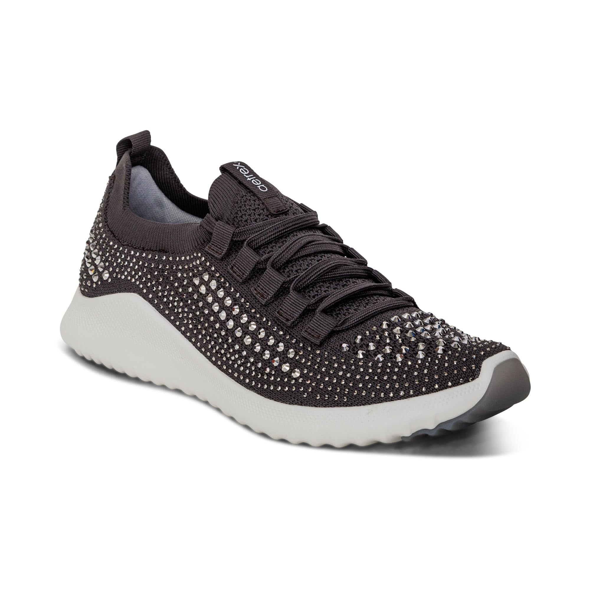 Aetrex Women's Carly Sparkle Orthopedic Arch Support Knit Sneakers for ...