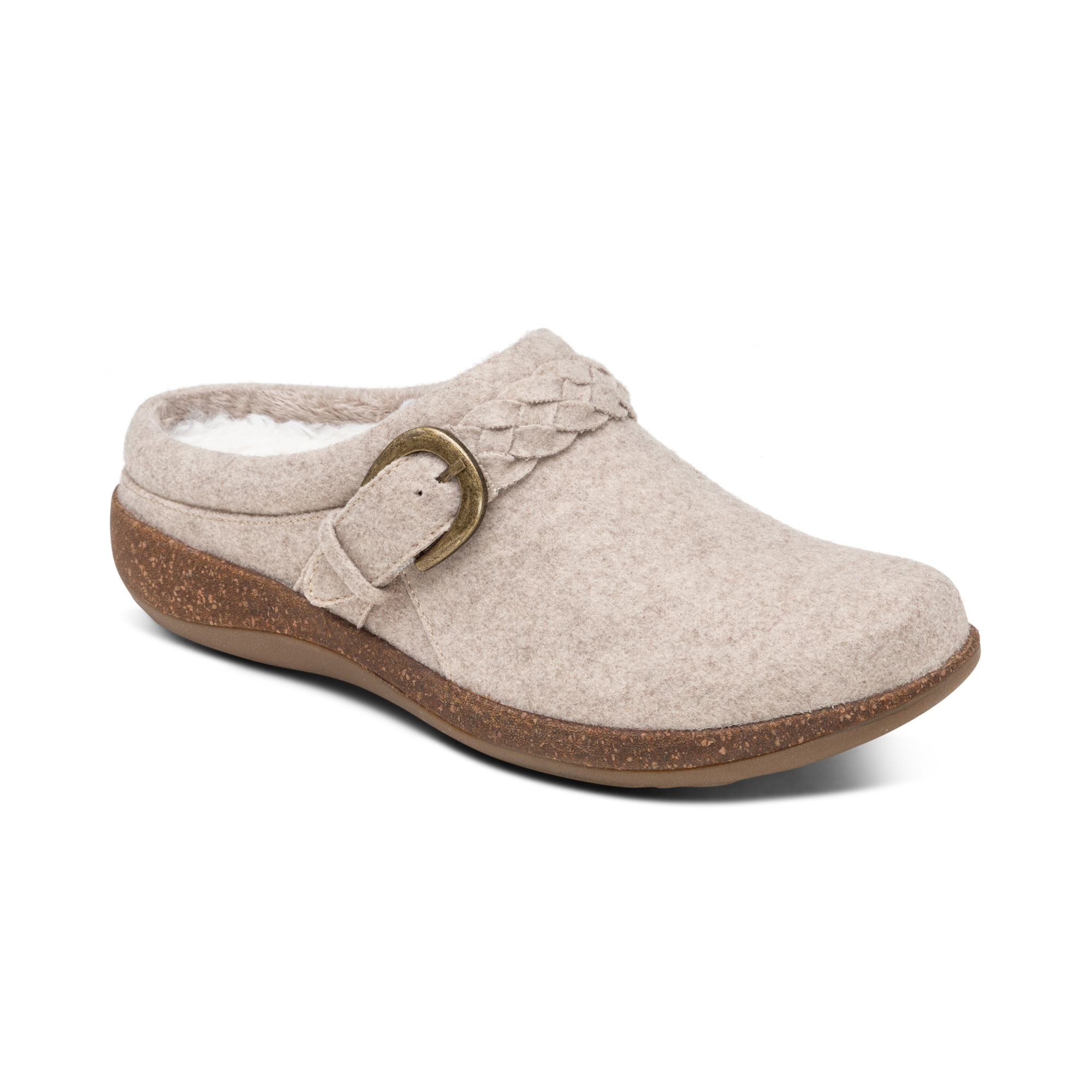 PEERAGE Casey Women Extra Wide Width Casual Leather Clog - Walmart.com