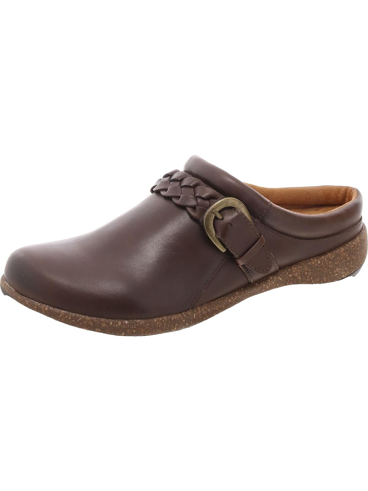 Aetrex Womens Braided Leather Clogs - Walmart.com