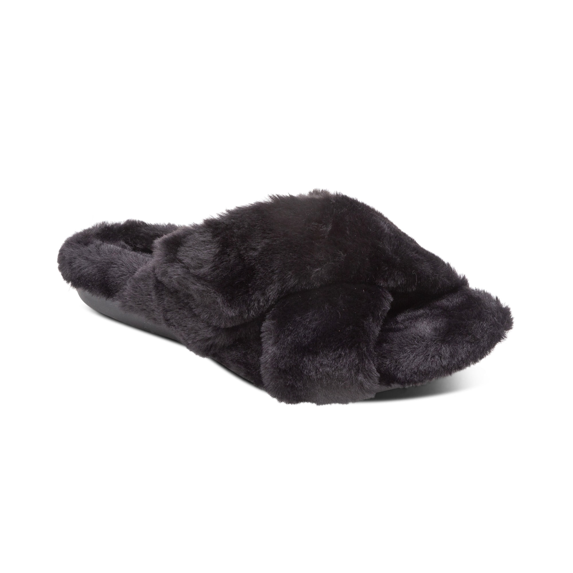Penelope Adjustable Faux Fur Slippers - Walmart.com