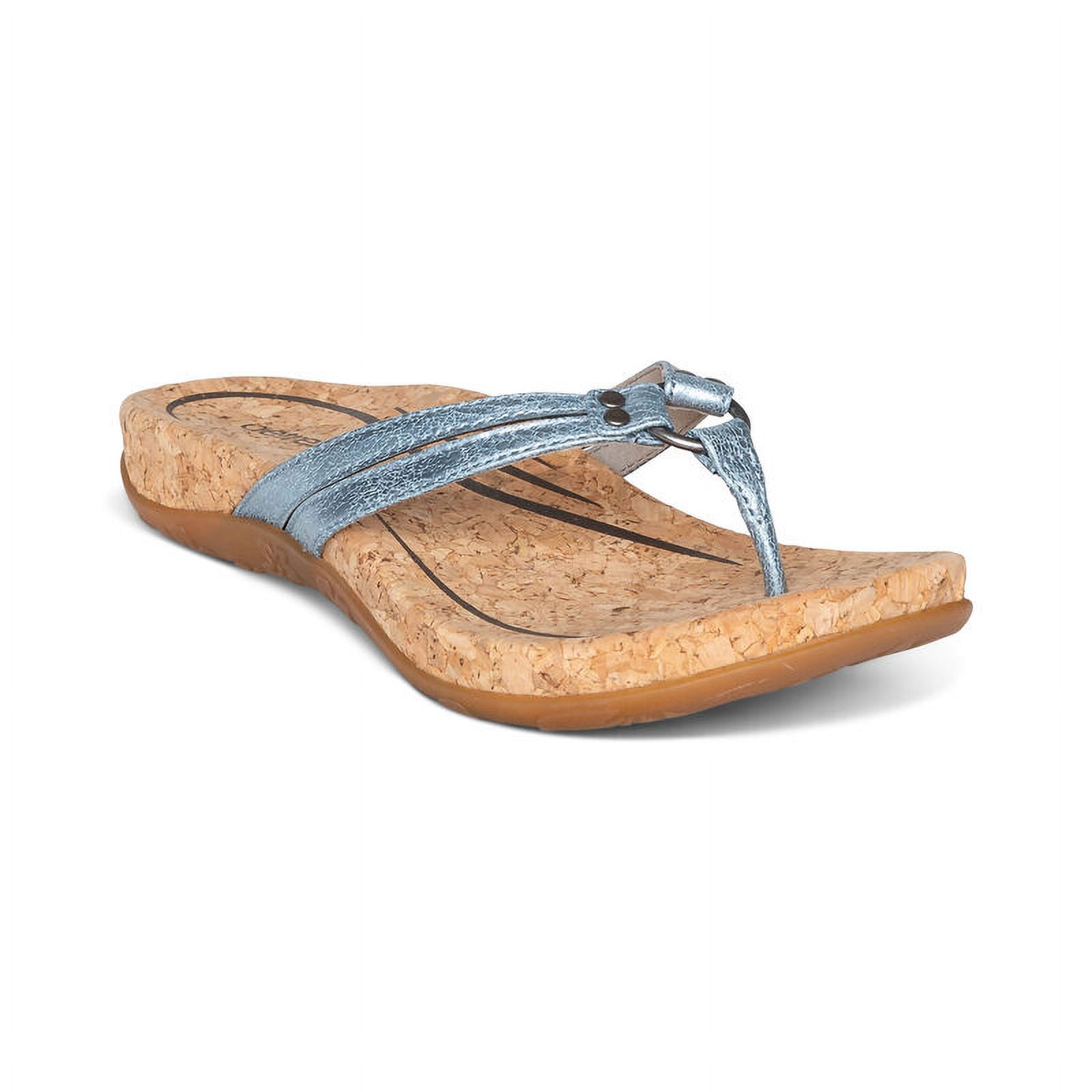 Aetrex Women's Taylor Orthotic Flip Flops: Soft, Arch Support Thong ...