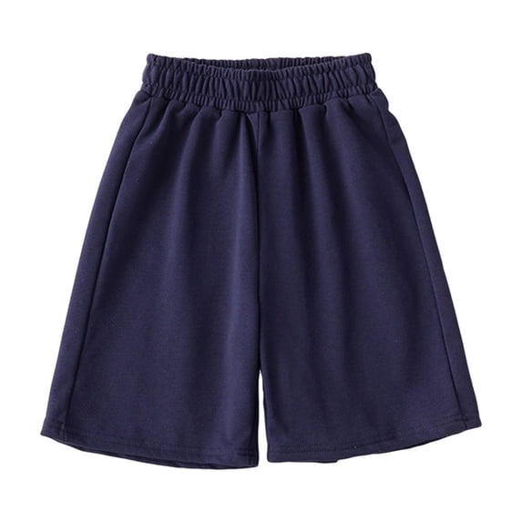 Aezemi Girls Elastic Waist Sweat Shorts, Bermuda Summer Teen Sports ...