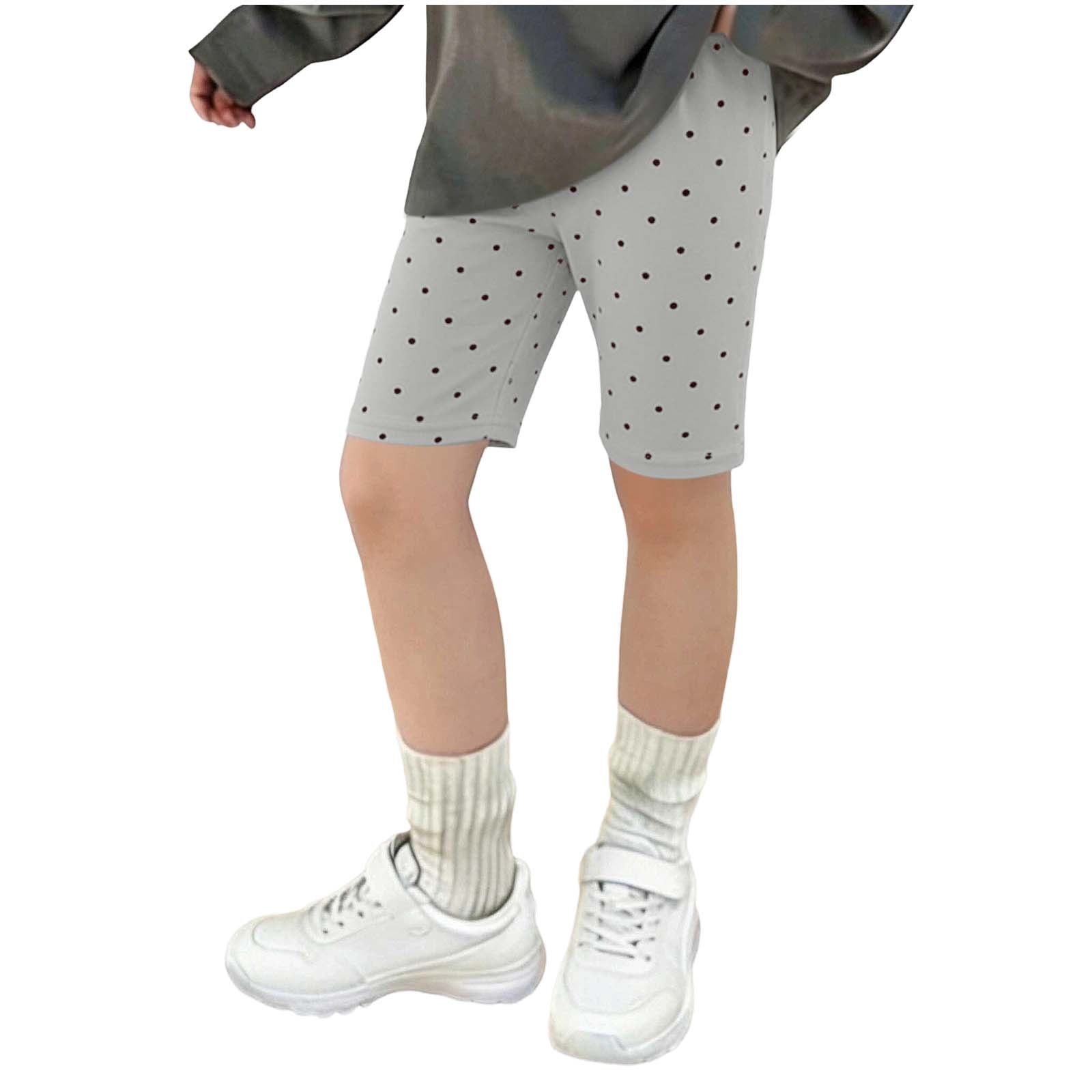 Aezemi Girls Stretch Knee Length Shorts, Toddler Lightweight Slim Fit ...