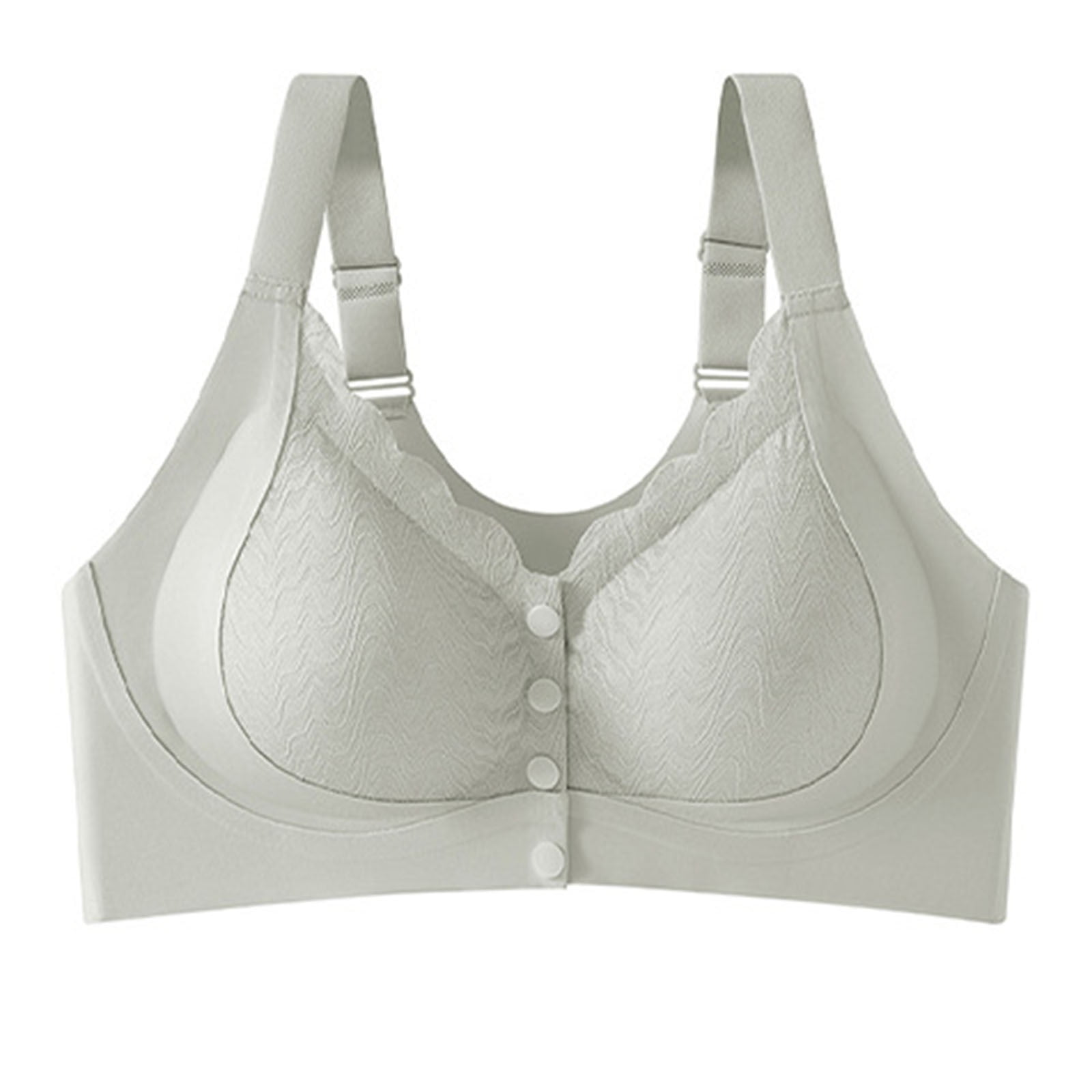 Aezemi Plus Size Wireless Bras for Women, Front Closure Full Cup ...
