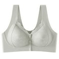 Aezemi Plus Size Wireless Bras for Women, Front Closure Full Cup ...