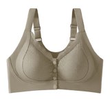 Aezemi Plus Size Wireless Bras for Women, Front Closure Full Cup ...