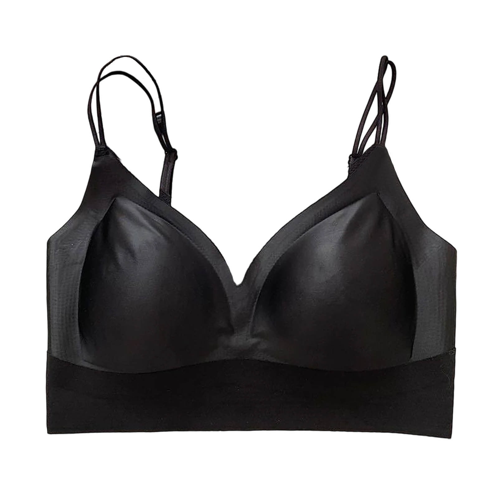 Aezemi Supportive No Underwire Wireless Bra, Full Cup Push up Seamless ...