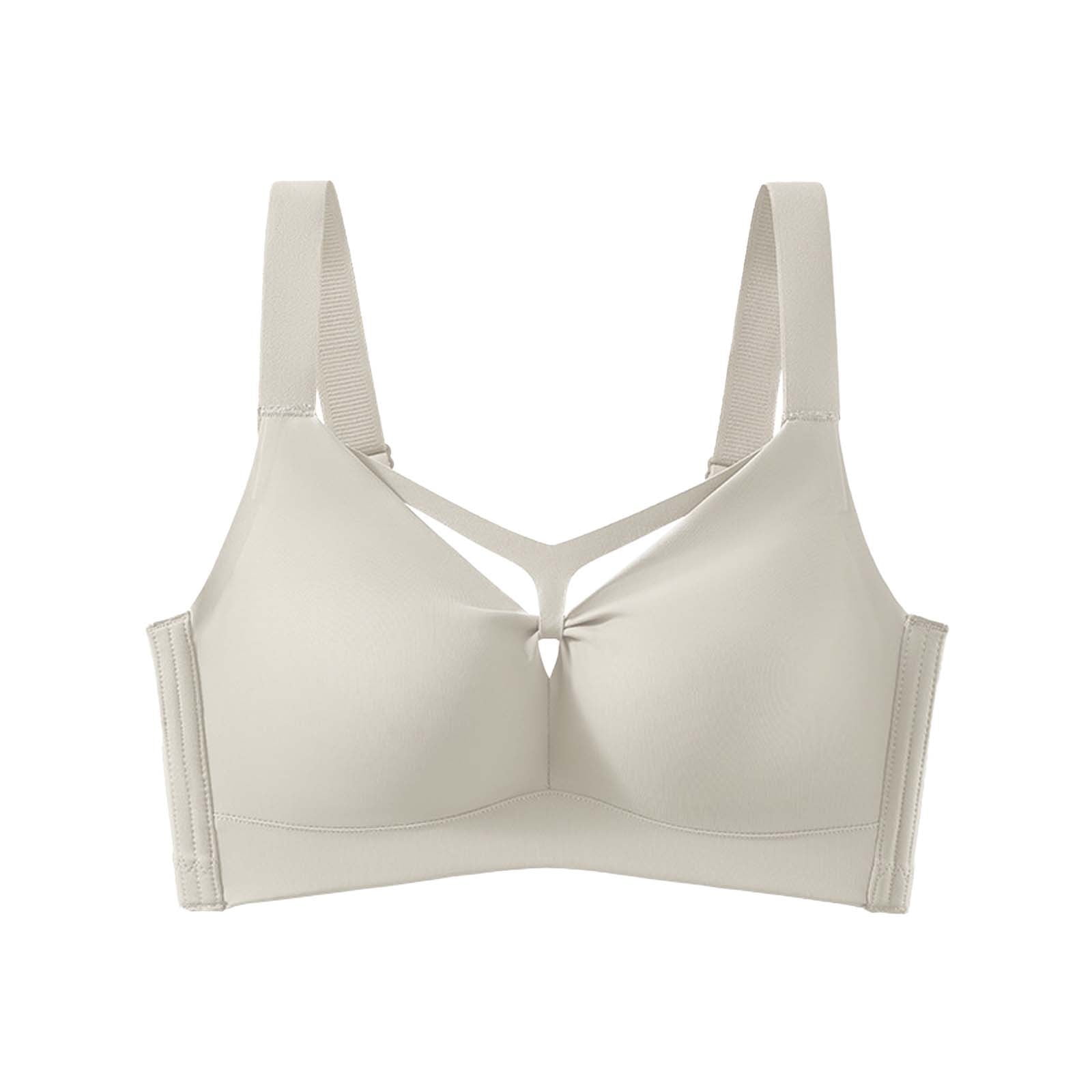 Aezemi Womens No Underwire Bras, Supportive Seamless V Neck Tshirt ...