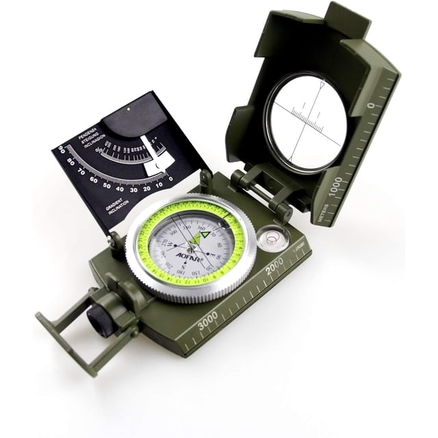 Af-4074 Military Compass Multi-Function Sighting Lens, Fluorescent ...