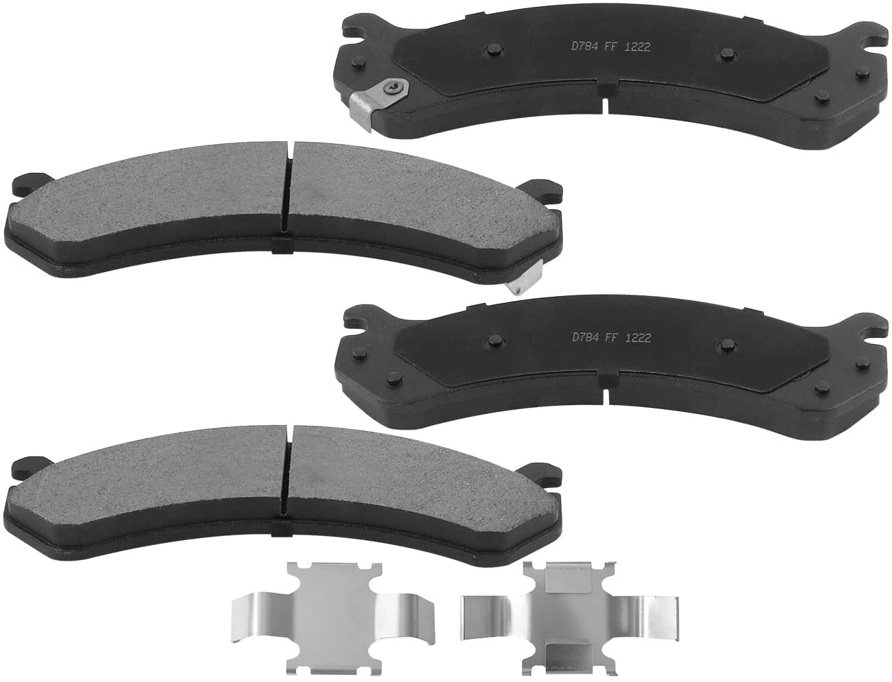 Afa Motors Front Brake Pads w/Hardware Kits Fits Cadillac DTS Deville ...