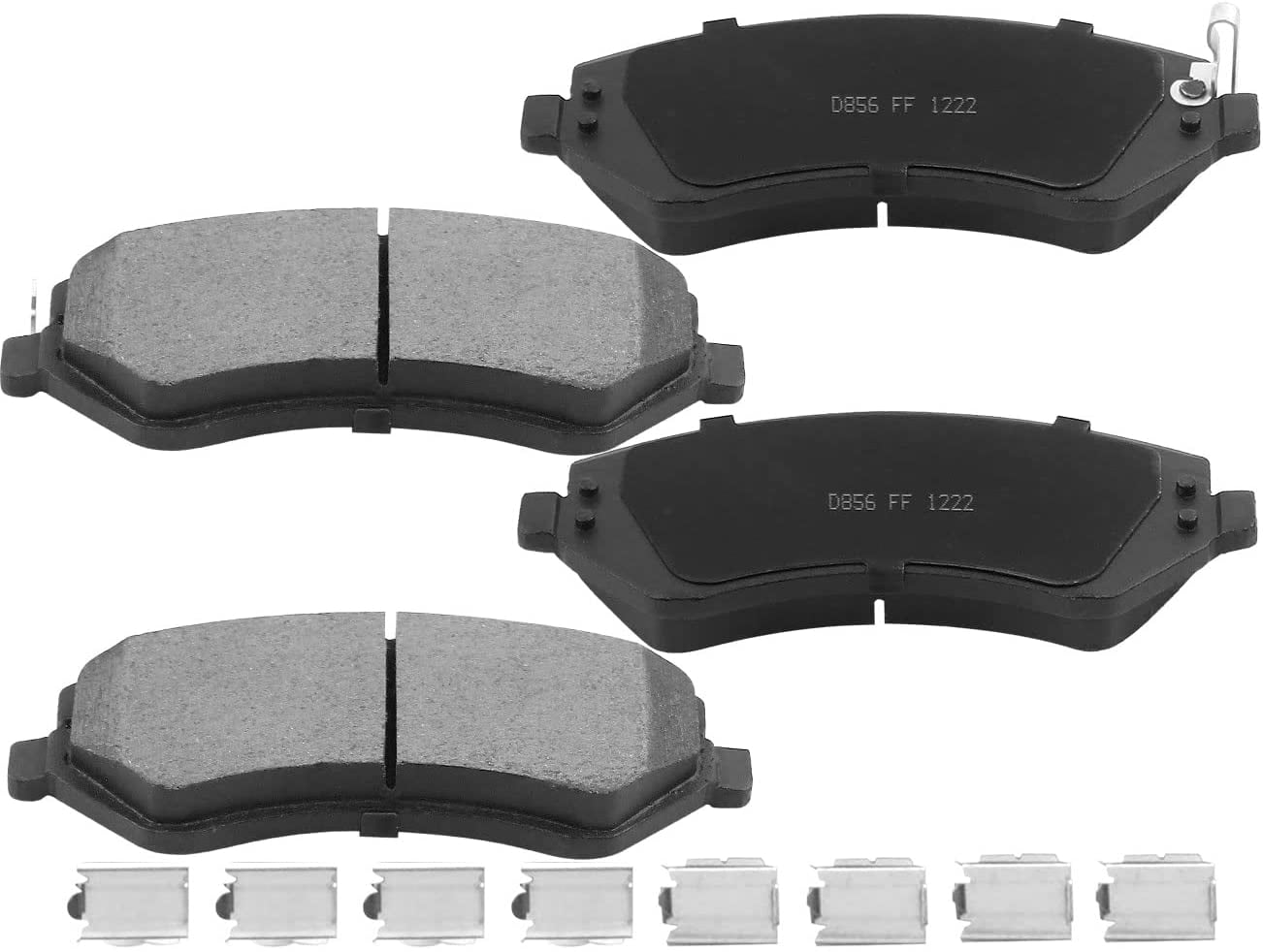 Afa Motors Front Brake Pads w/Hardware Kits Fits Jeep Liberty, Chrysler ...