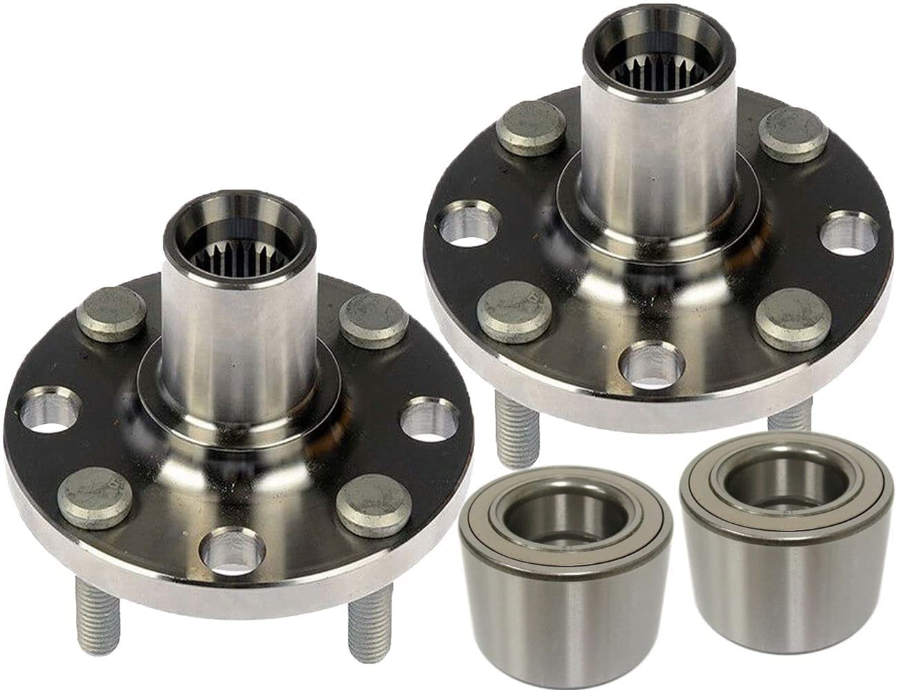 Afa Motors Front Wheel Bearing Hub Assembly with 5 Lug Compatible with ...