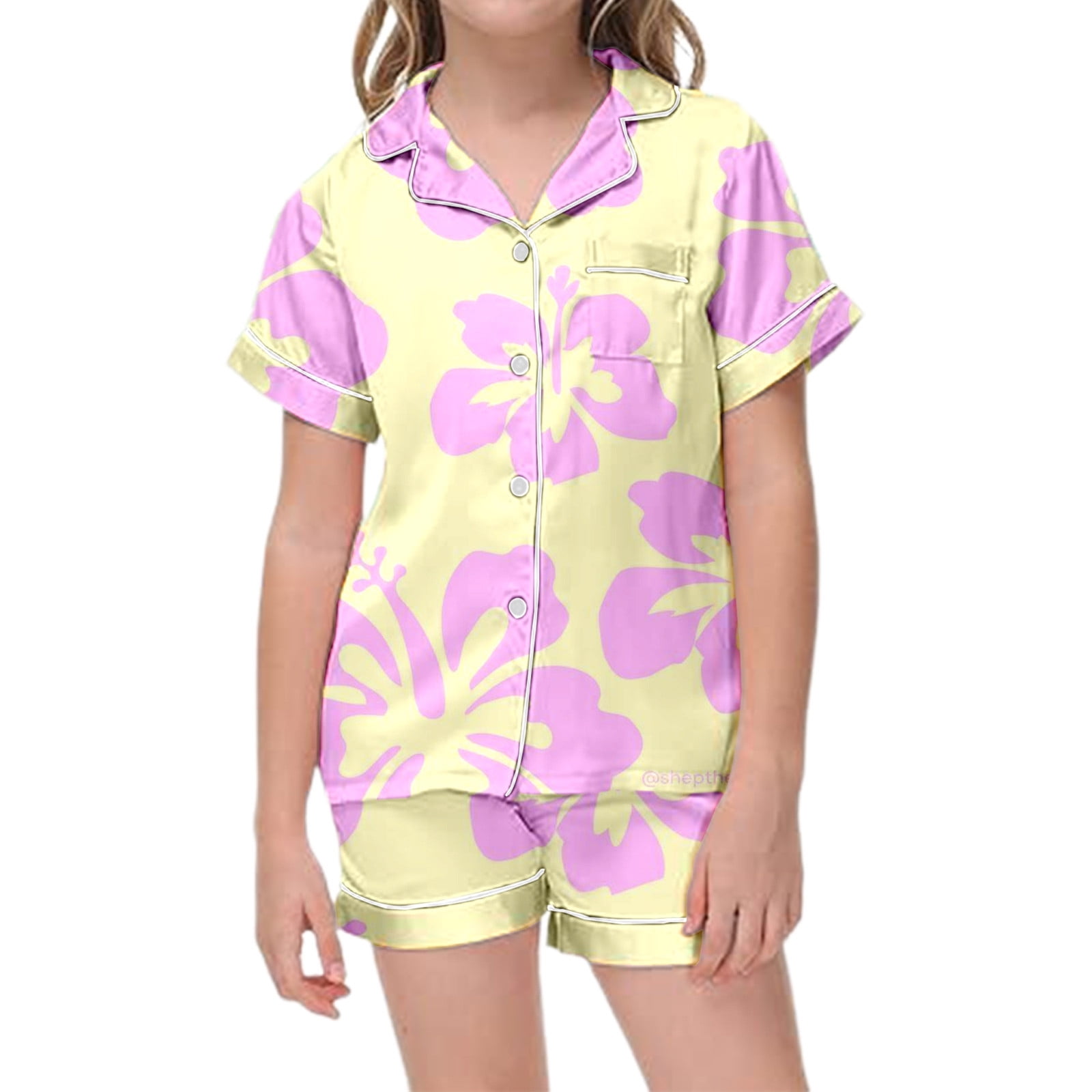 Afdoent Baby Girl Clothes 2 Piece Outfits For Girls Flower Printed ...