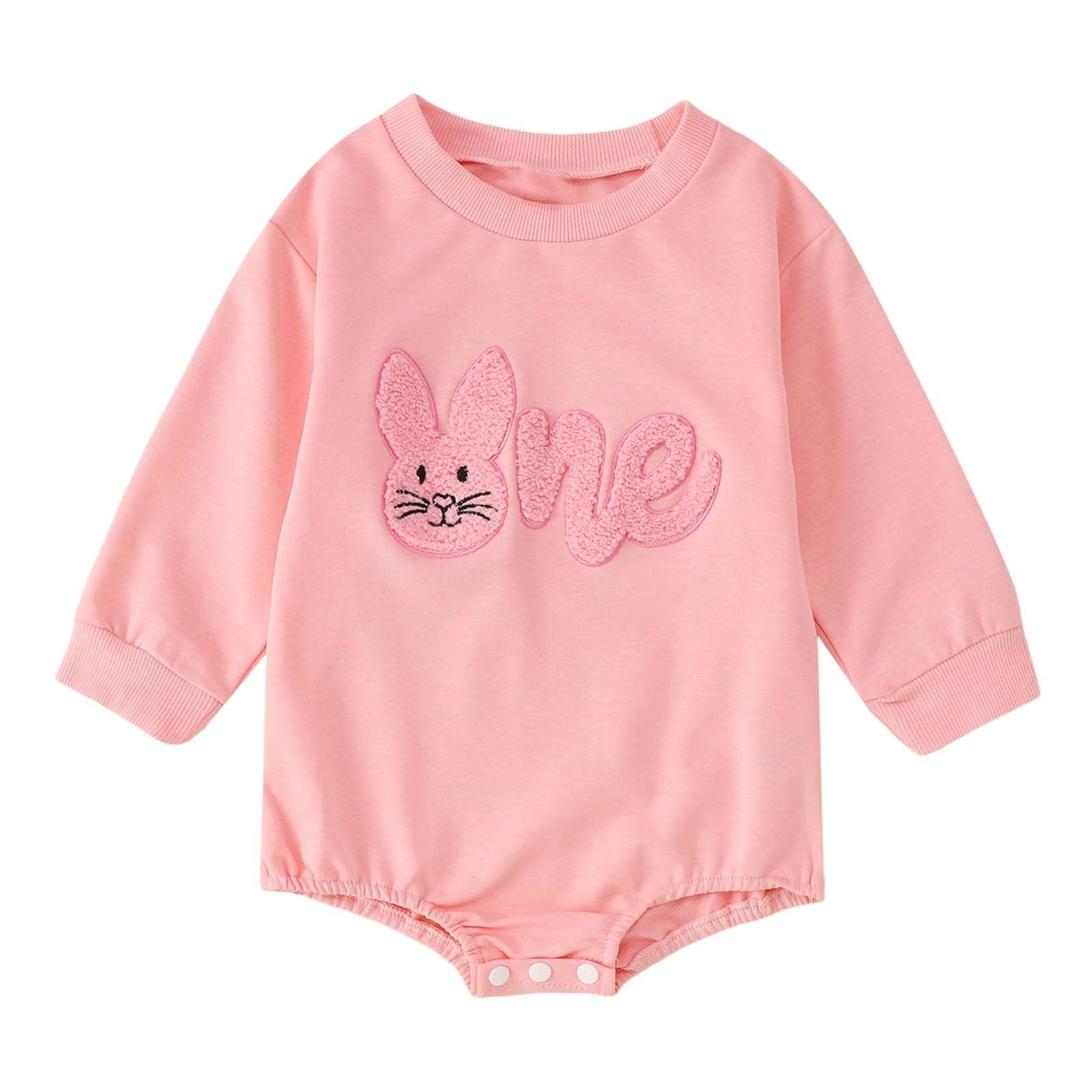 Afdoent Baby Girls Bodysuit Easter Girl Clothing Children's First ...