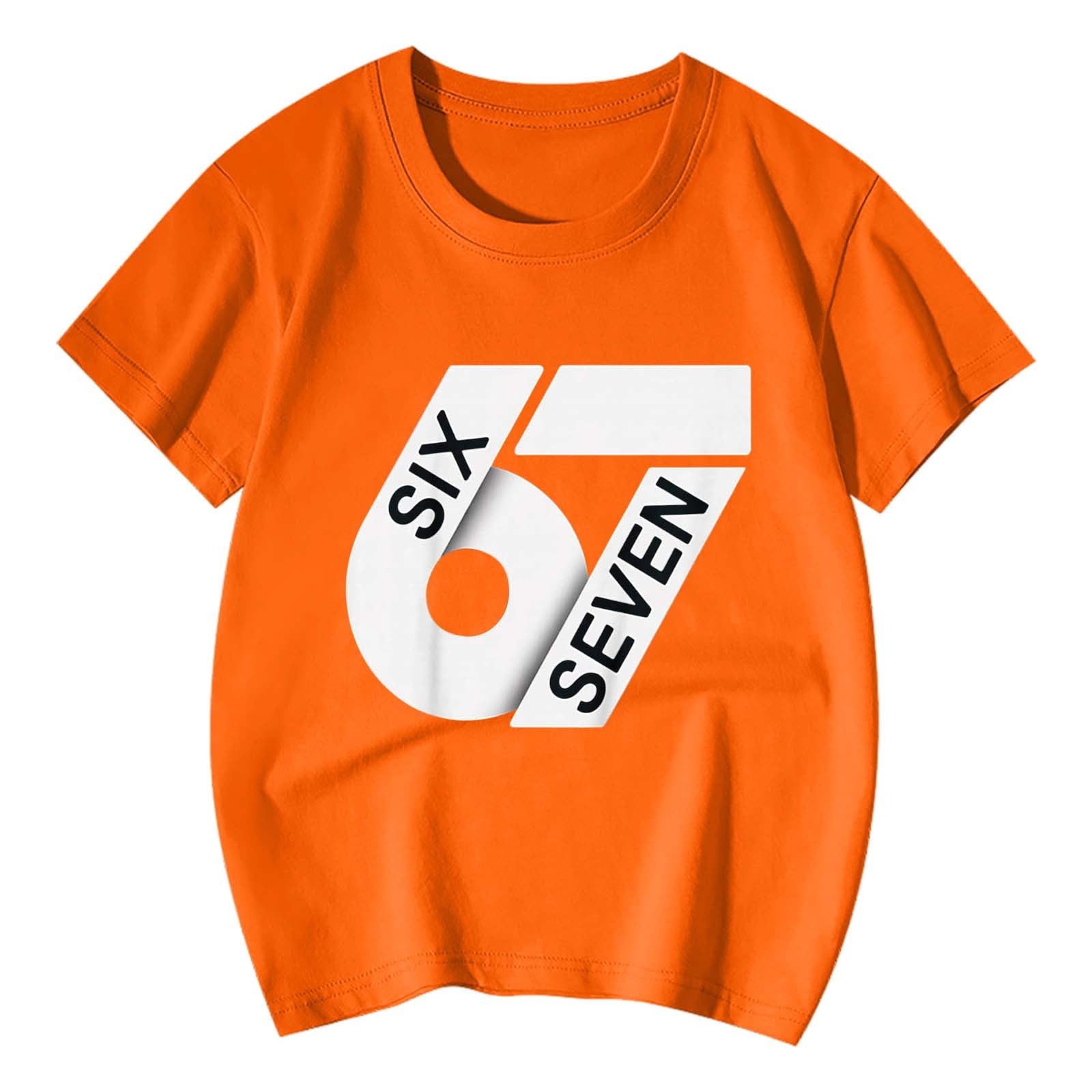 Afdoent Boys 67 Funny Number Tee Shirt Graphic Printed For Kids Youth ...